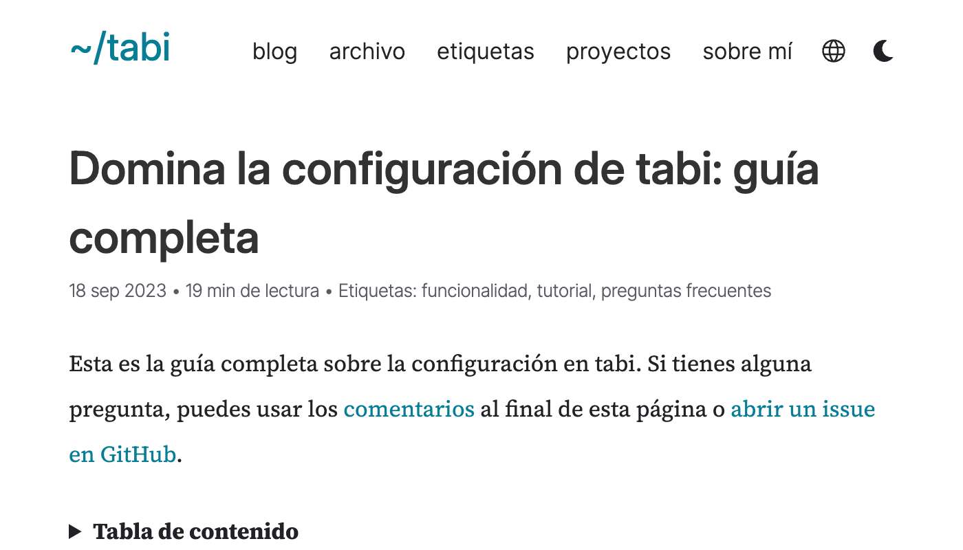 ~/tabi • Domina la configuración de tabi: guía completa