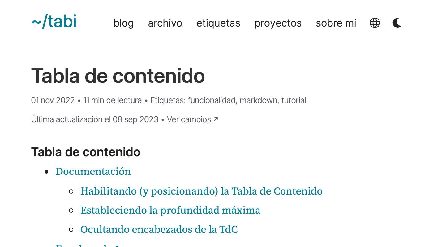 ~/tabi • Tabla de contenido